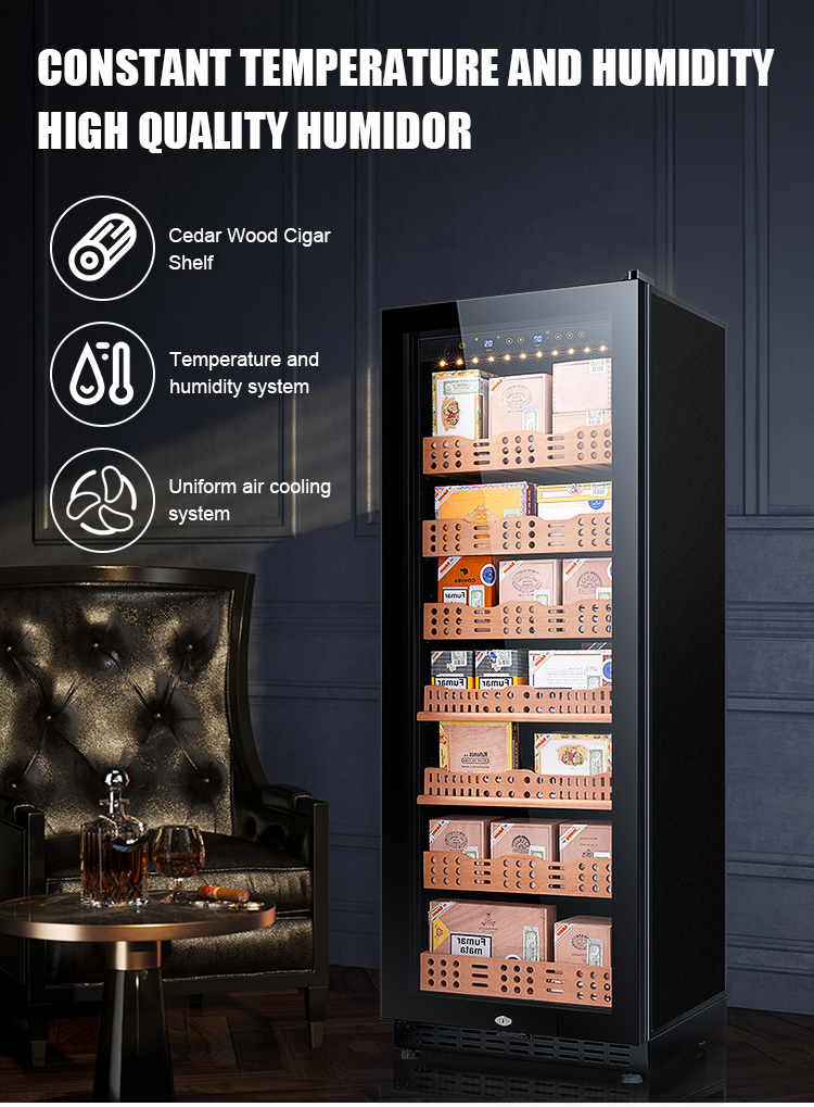 Hot Selling cigar fridge Cedar Wood Commercial Cigar Humidor Cabinet ...