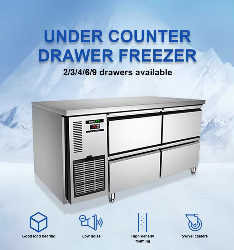 4 Drawers Undercounter Freezer - Hunan LVNi Intelligent Technology Co ...