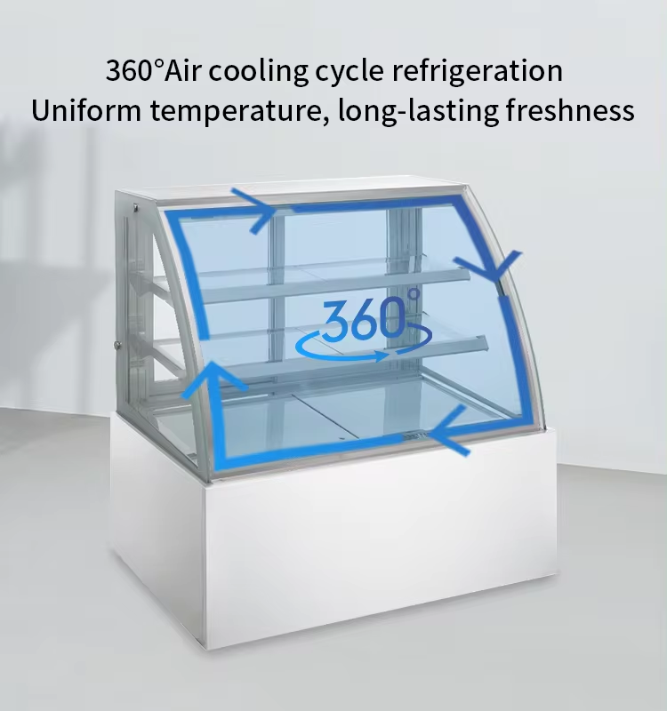 Commercial Display Refrigerated Showcase Cake Cooler Large Capacity ...