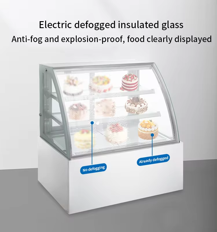 Commercial Display Refrigerated Showcase Cake Cooler Large Capacity ...