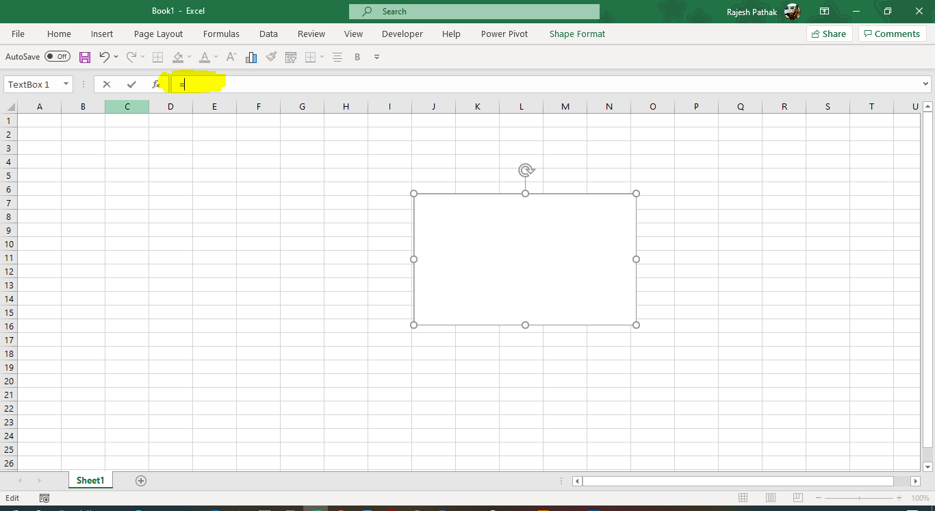 How Would You Put A Formula In A Text Box In Excel Www specialskills in