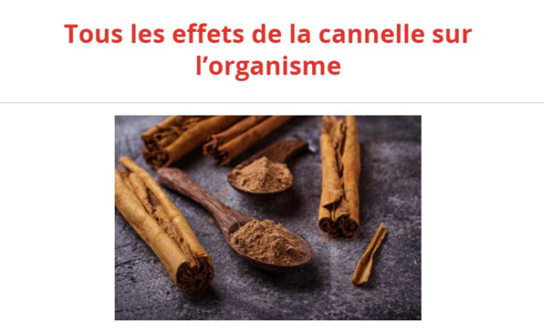 LES BIENFAITS DE LA CANNELLE - Evy-R Réflexologue