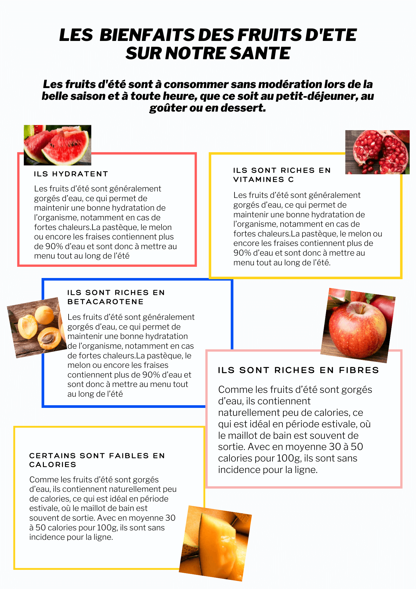 LES BIENFAITS DES FUITS D'ETE - Evy-R Réflexologue