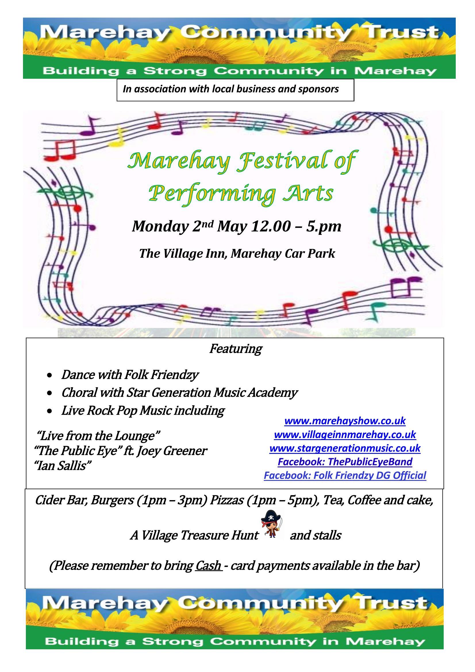 Music & Events - The Village Inn Marehay