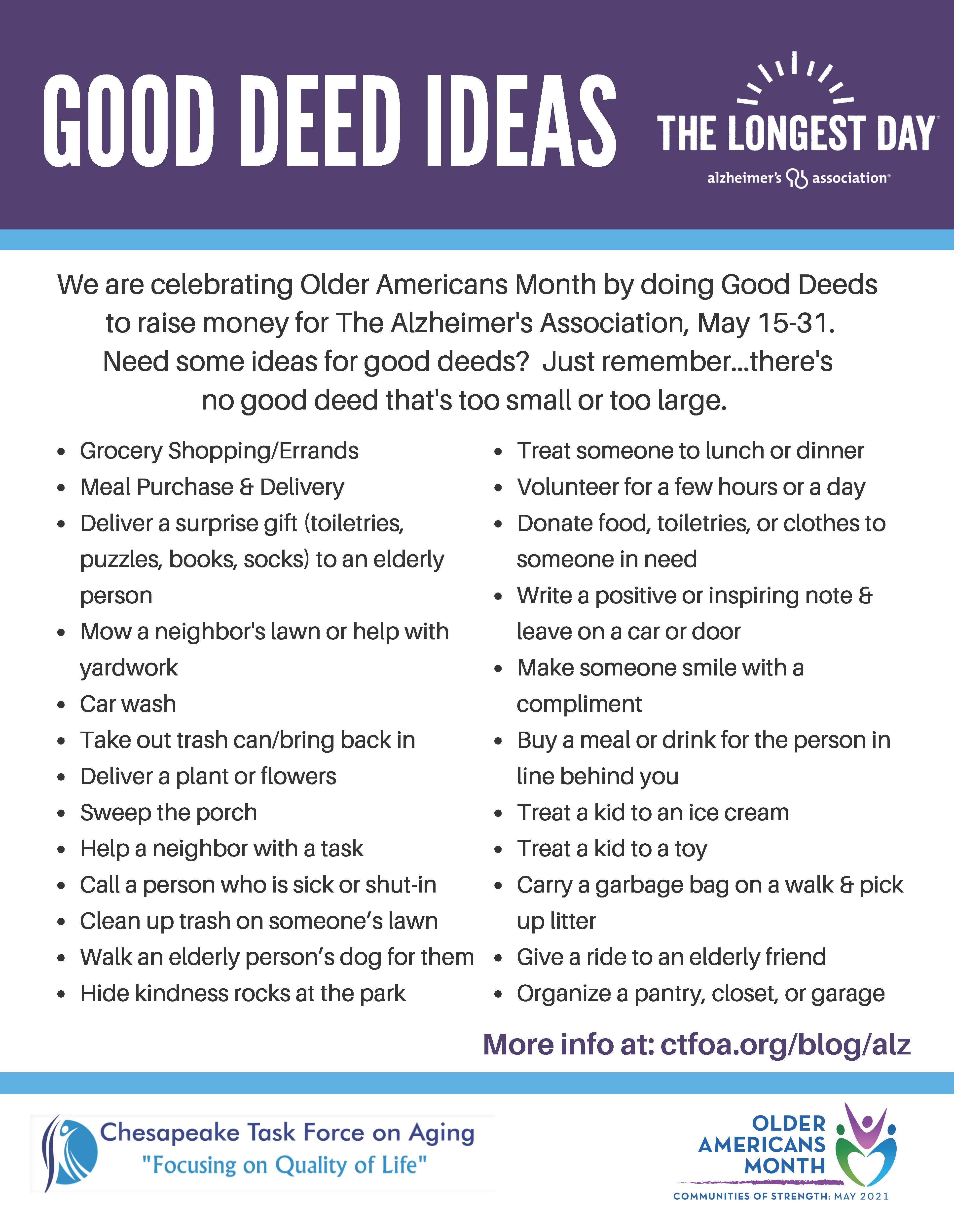 Good Deeds Examples Good Deeds Examples