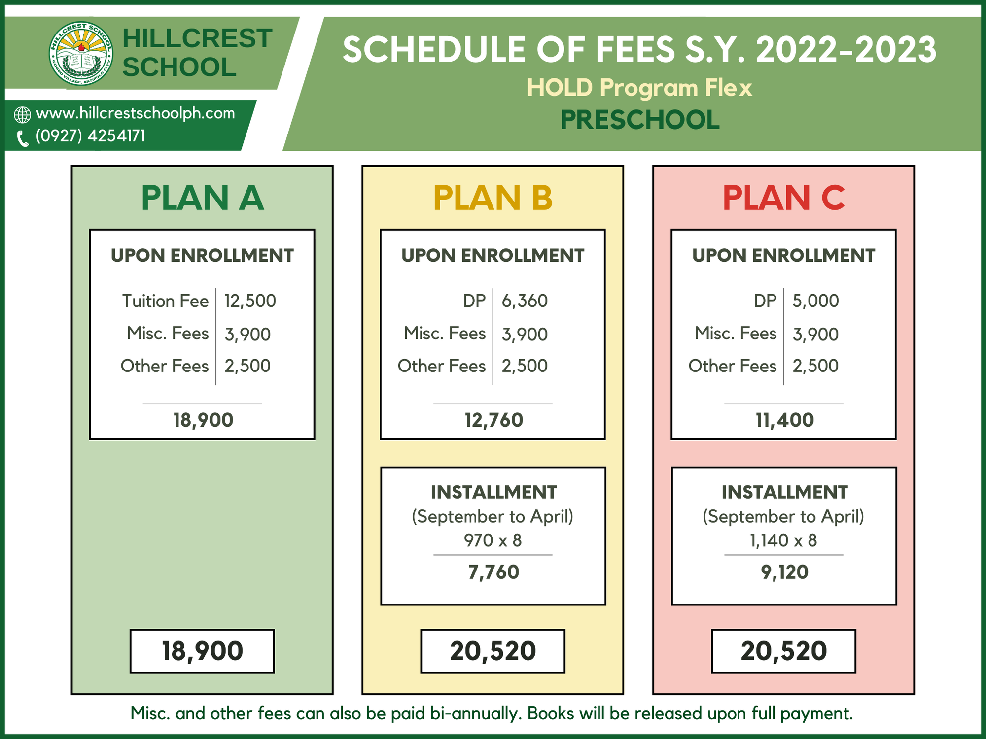 Tuition Fee Rates