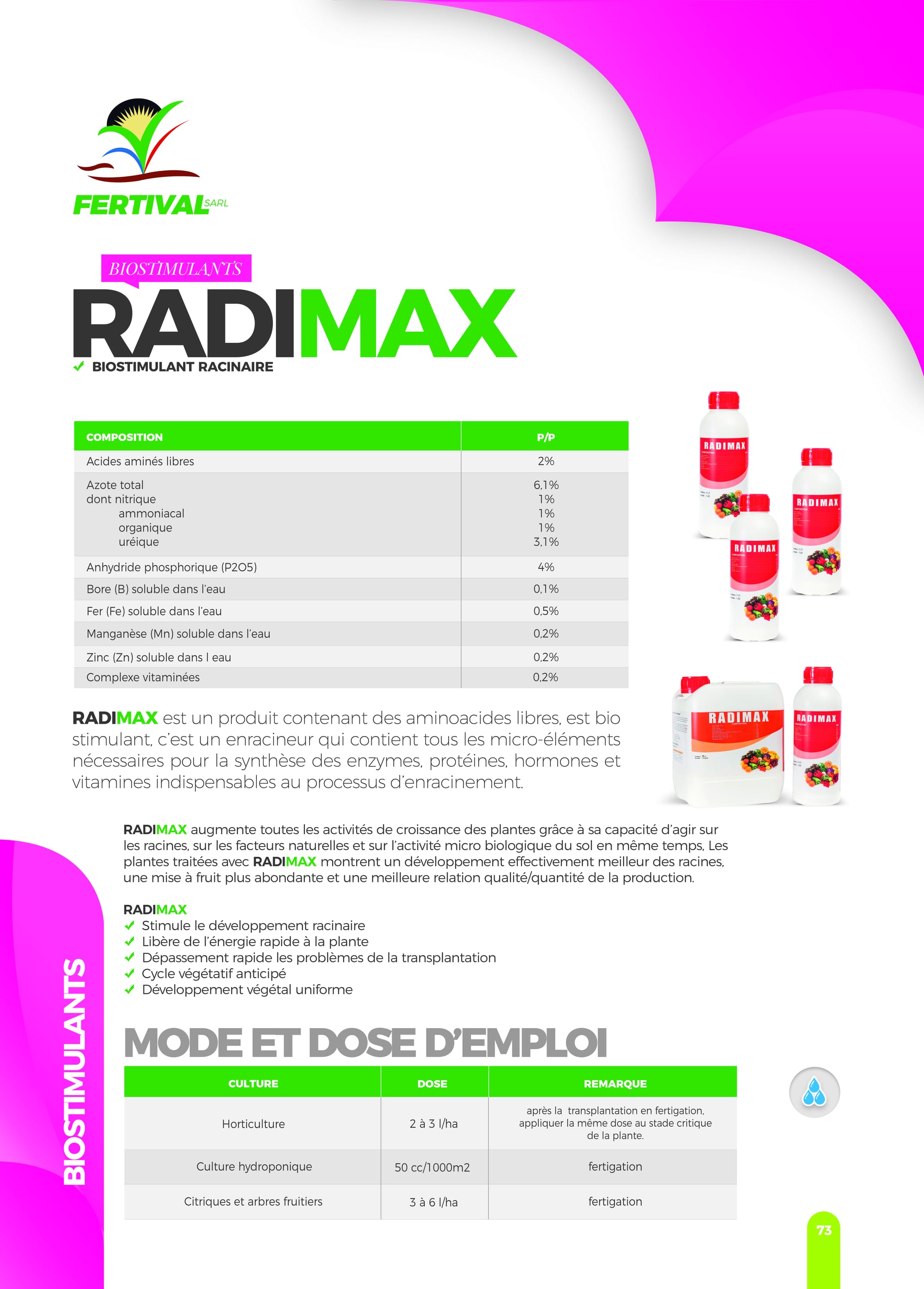 RADIMAX c’est un enracineur
