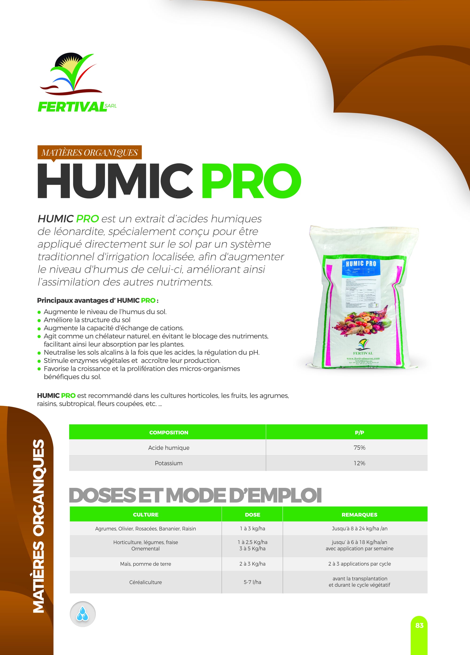 HUMIC PRO - Extrait d'Acides Humiques de Léonardite