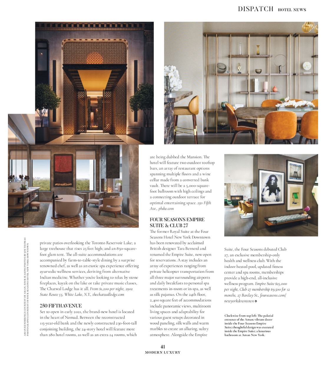 Modern Luxury Manhattan // March 2021 - Casey Weissman