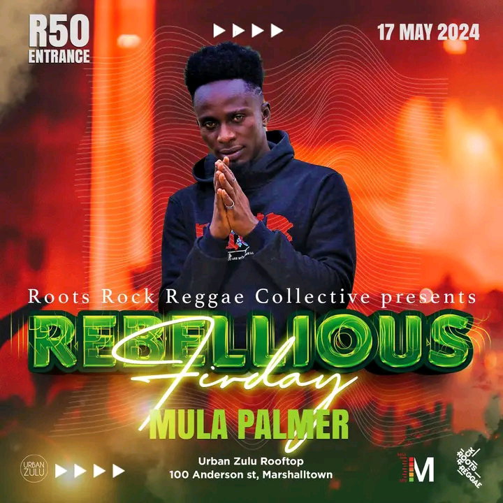 Roots Rock Reggae Collective Presents Rebellious Friday at Urban Zulu.