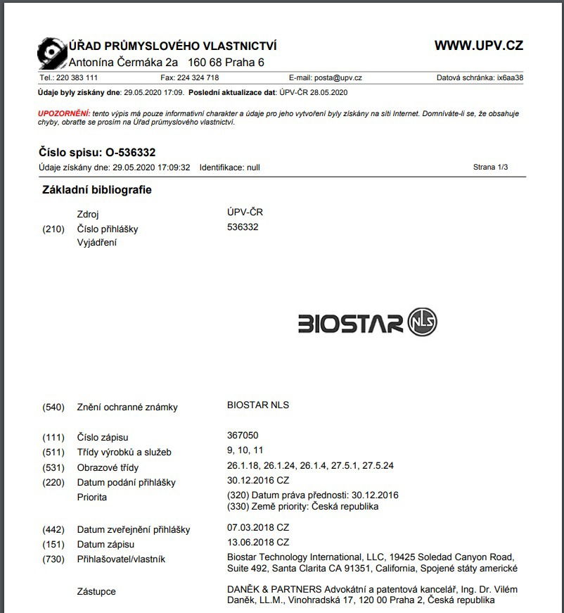 EU Trademarks - Biostar Technology International - Germany