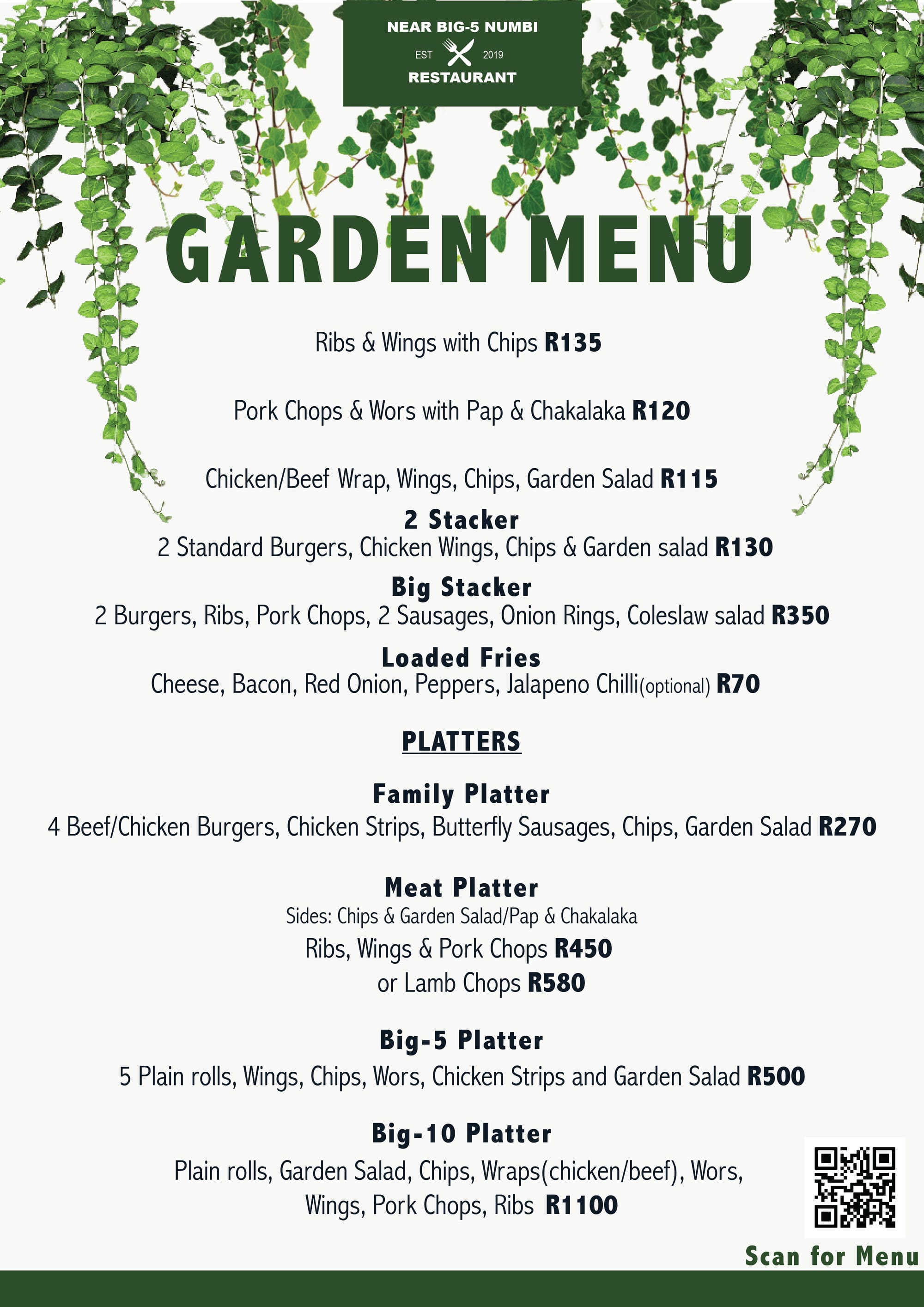 RESTAURANT - Near Big 5 Numbi Lodge