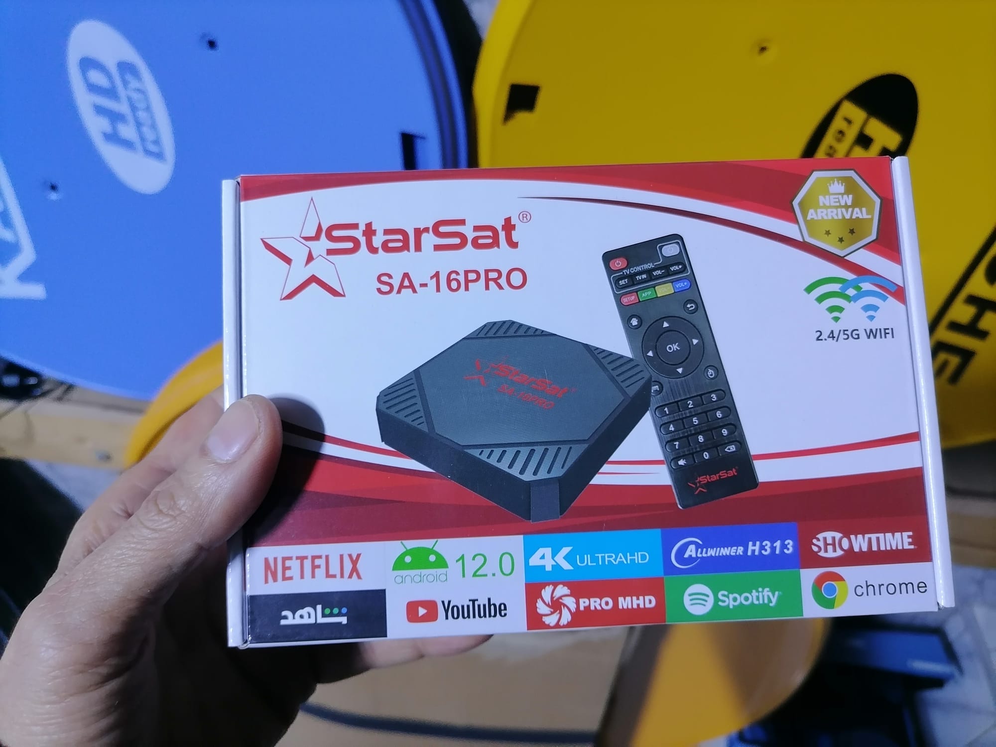 ANDROID TV BOX STARSAT SA-16 PRO - D3 ELECTROSAT