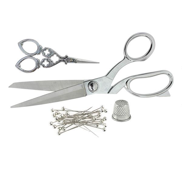 Premium scissor set four piece 018019 Silver - The Sewing Machine Company