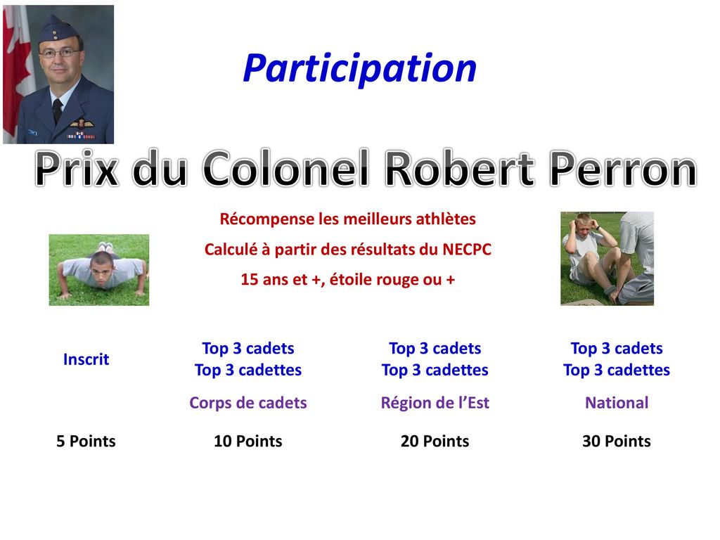 Le prix Colonel Robert-Perron - CCMRC ROUANDA 72