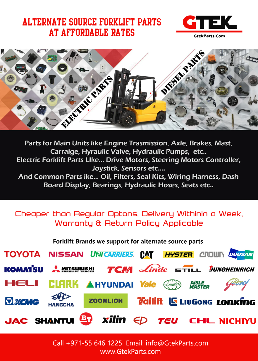 Forklift Spare Parts - GENEX INDUSTRIAL EQUIPMENTS LLC