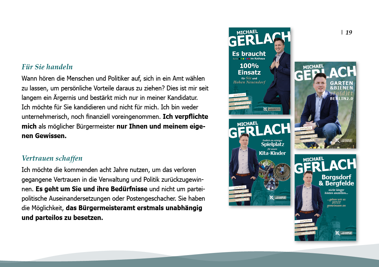 Sie haben die Wahl - parteilos I MICHAEL GERLACH I parteilos